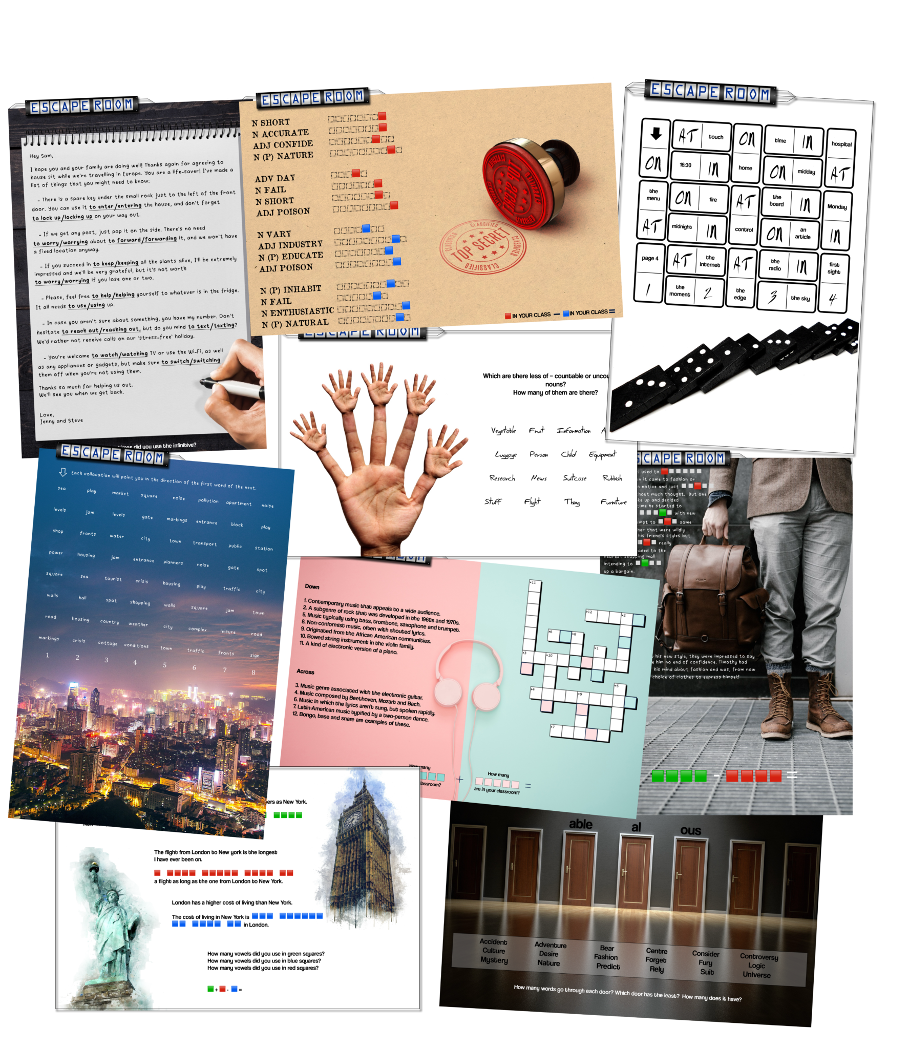 Upper-Intermediate B2/B2+ - ESL Escape Room